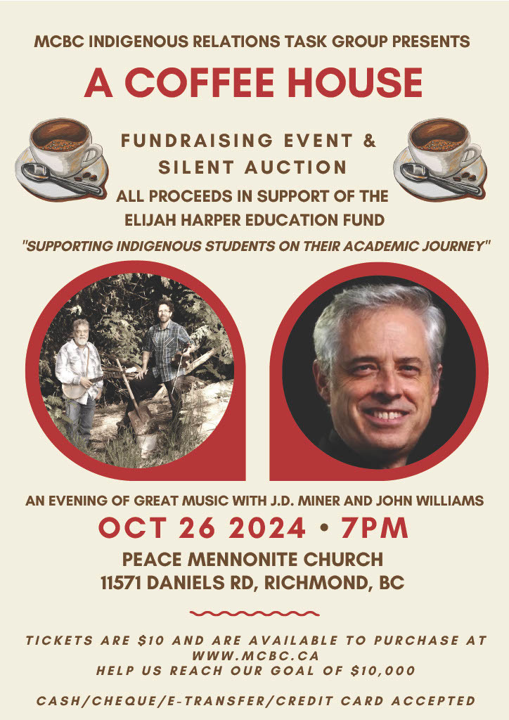 2024 ITRG Coffee House Fundraiser - Mennonite Church British Columbia